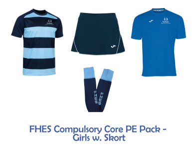 FHES Compulsory Core PE Pack (with skorts) - Girls - Junior | LS4 Teamwear